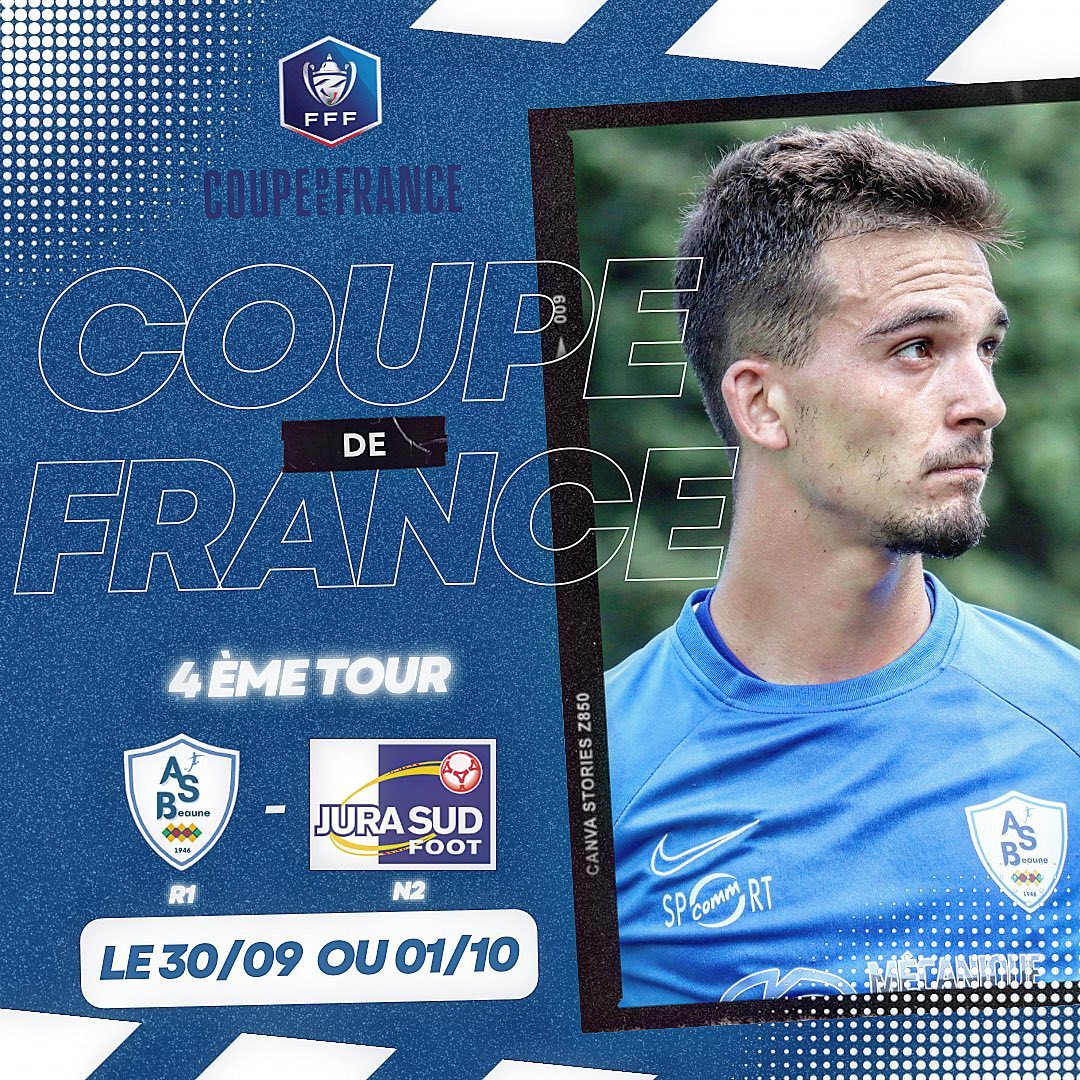 4e tour de la Coupe de France – L’AS Beaune affrontera Jura Sud Foot ...