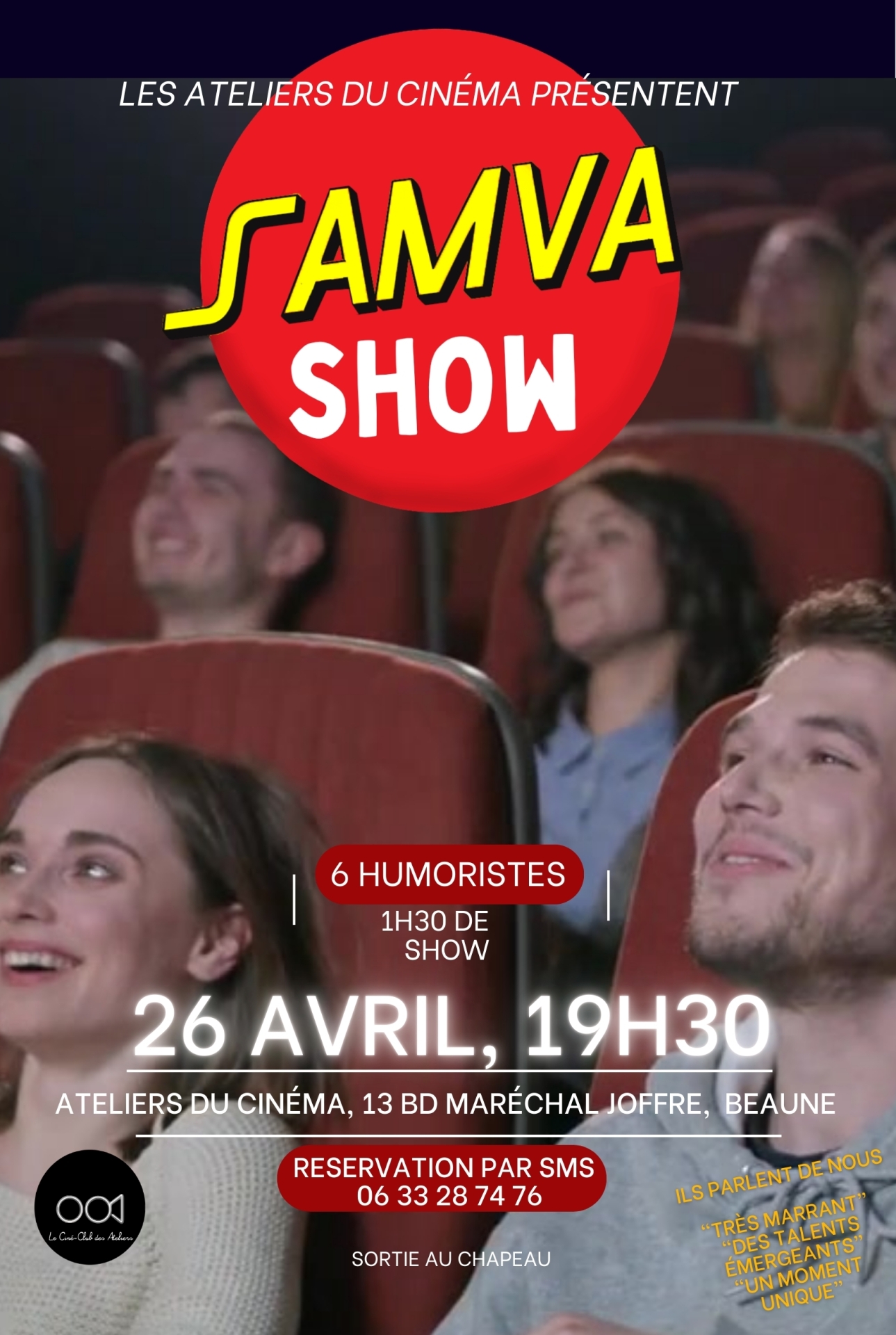 Soirée humour à Beaune - Les Ateliers du Cinéma ouvrent leur scène au ...