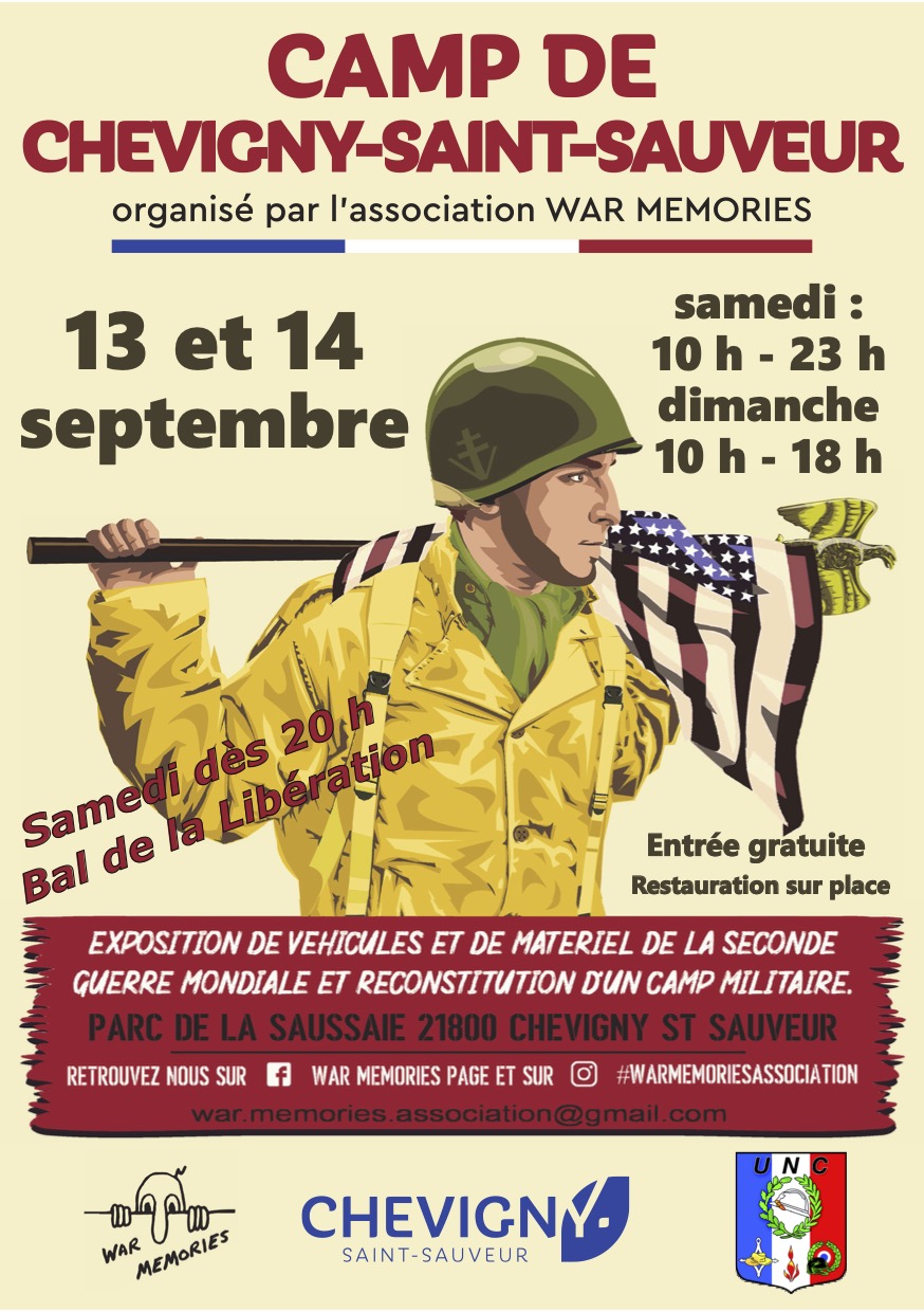 Une reconstitution de camp américain de la Seconde Guerre Mondiale à ...