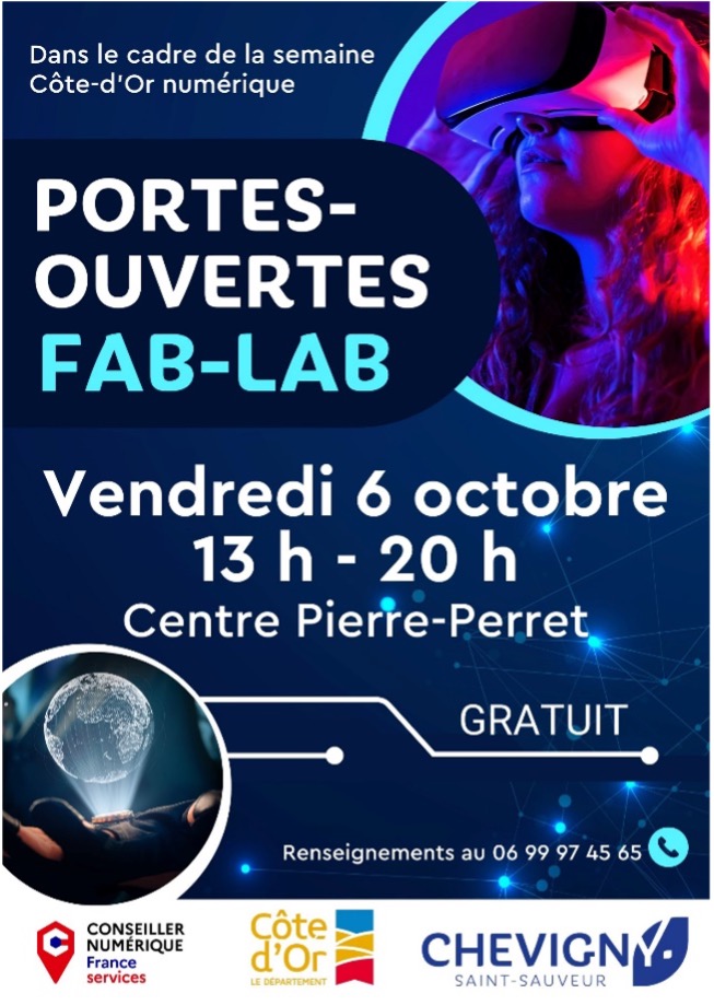 Portes-ouvertes du Fab Lab de Chevigny-Saint-Sauveur le vendredi 6 ...