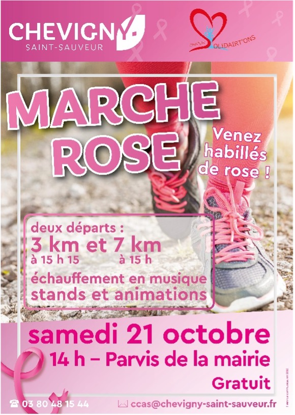 Chevigny marchera en rose le 21 octobre ! - Toute l'actualité de Beaune ...