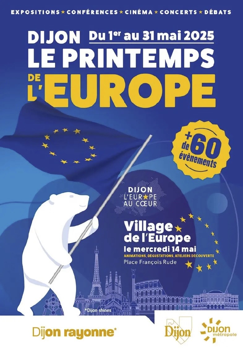 La ville de Dijon célèbre le printemps de l’Europe du 1er au 31 mai ...
