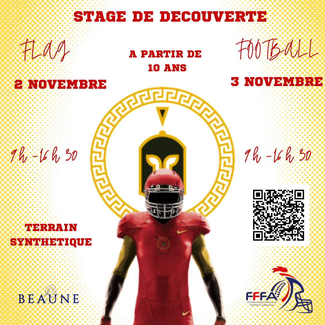 Beaune - Stage des Hoplites pour découvrir le flag football et le foot ...