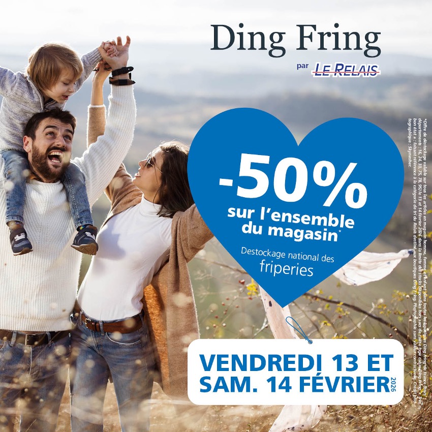 Fripes solidaires : -50 % dans les boutiques Ding Fring du Relais ...