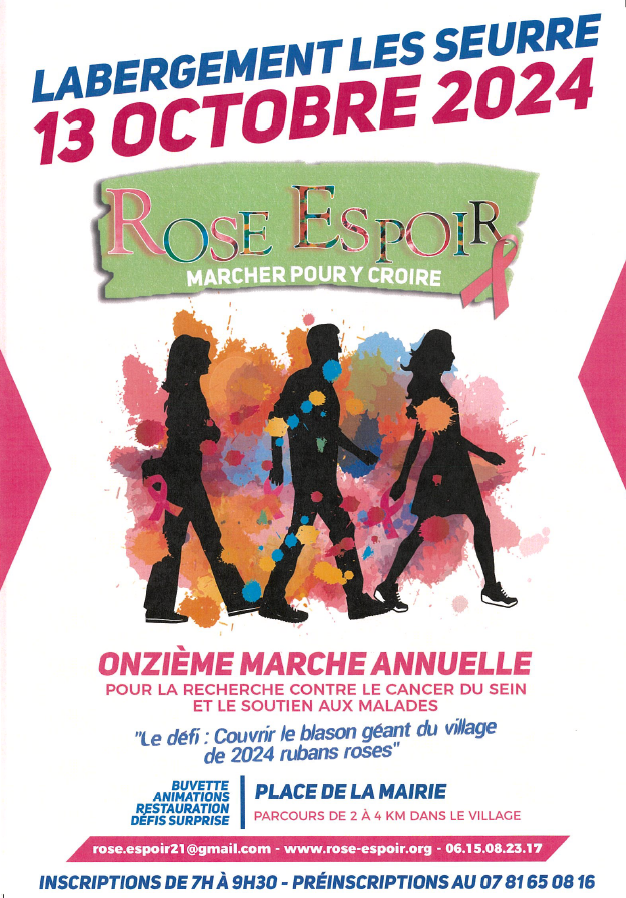 Labergement-lès-Seurre - Marche annuelle « Rose Espoir » : solidarité et défis pour Octobre Rose ...